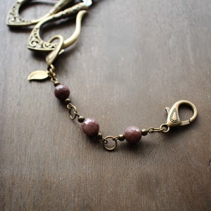 Gemstone Scissor Chain • Handmade Gift for Mom • Elegant Gift for ...