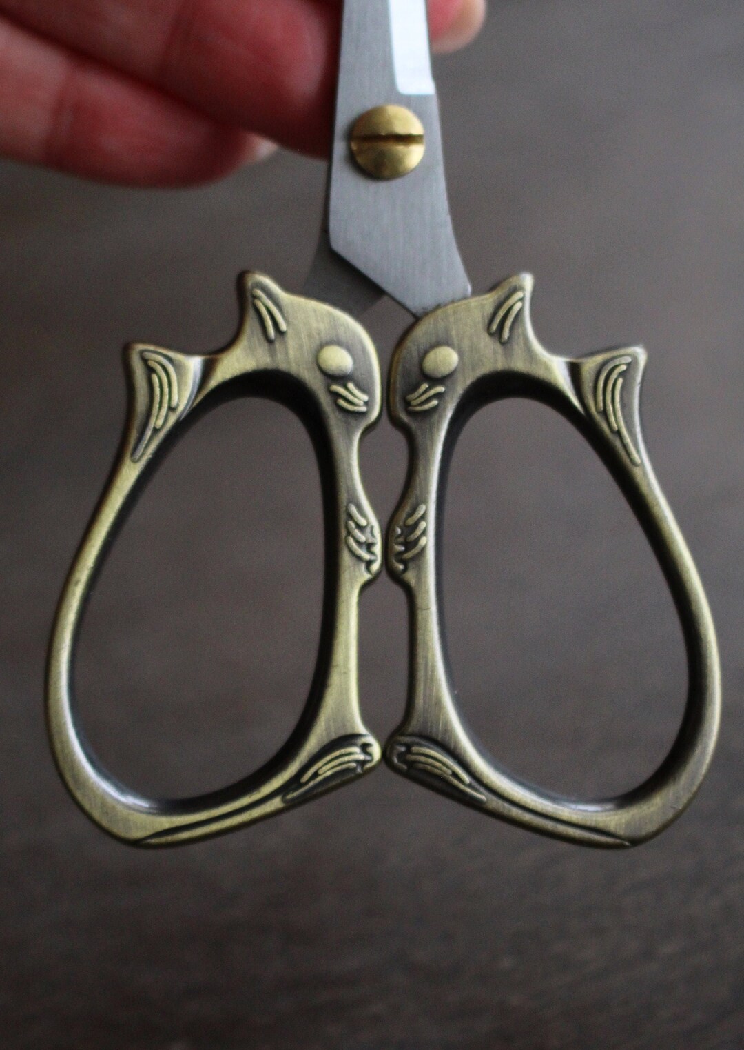 Squirrel Embroidery Scissors Cute Forest Animal Vintage Style Quilting ...