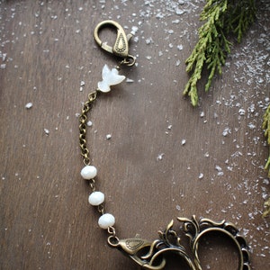 Winter Dove Scissor Chain • Elegant Accessory for Embroidery Scissors ...