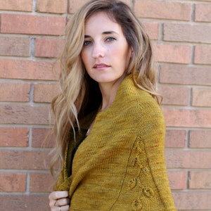 Leafy Capelet Knitting Pattern • Trailing Ivy Knitting Pattern PDF ...