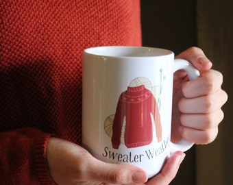 Sweater Weather Ceramic Mug 15 Oz - Etsy