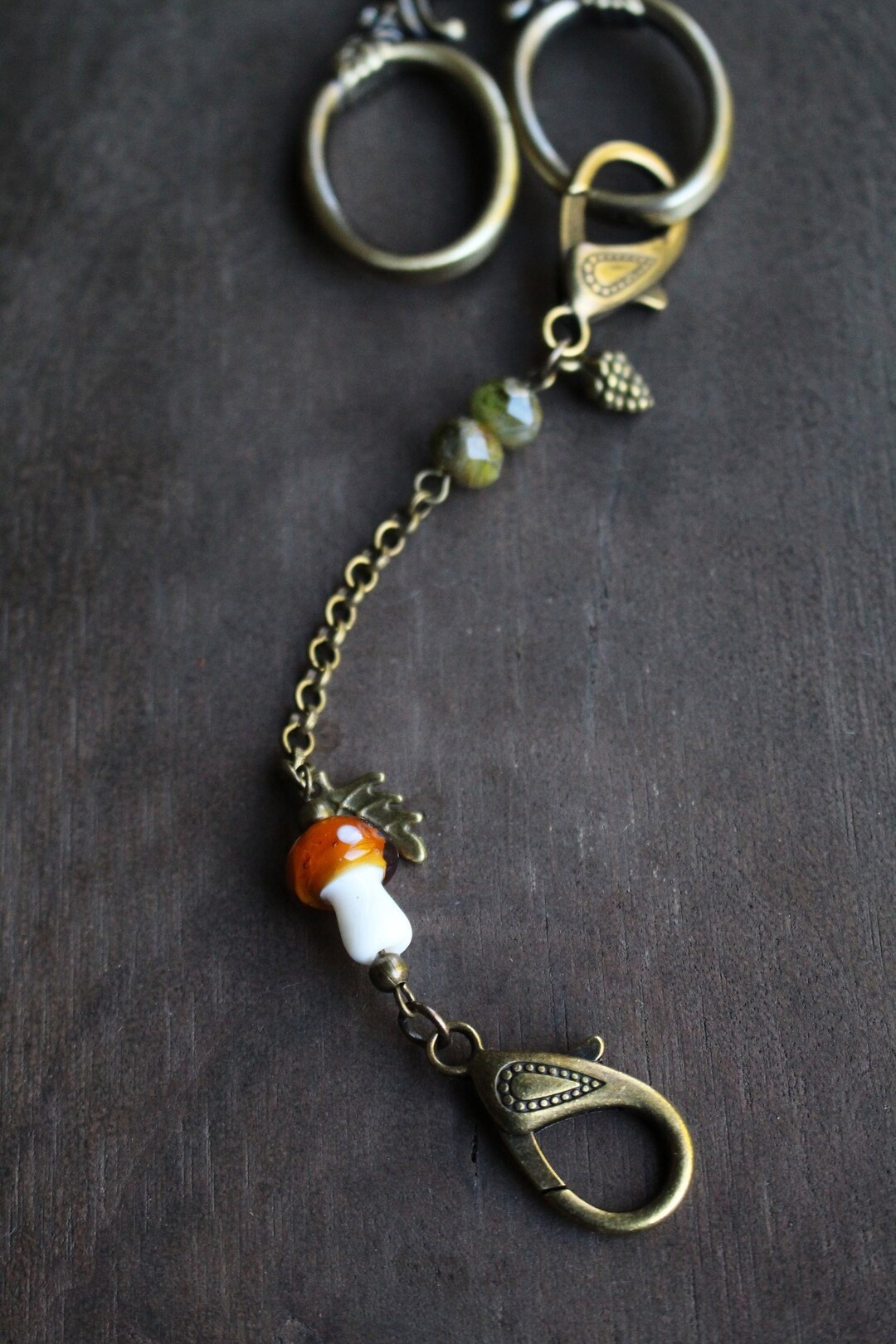 Forest Floor Scissor Chain • Woodland Accessory for Embroidery Scissors ...