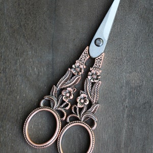 Floral Trellis Embroidery Scissors • Antique Gold, Silver, and Copper ...