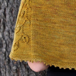 Leafy Capelet Knitting Pattern Trailing Ivy Knitting Pattern PDF ...