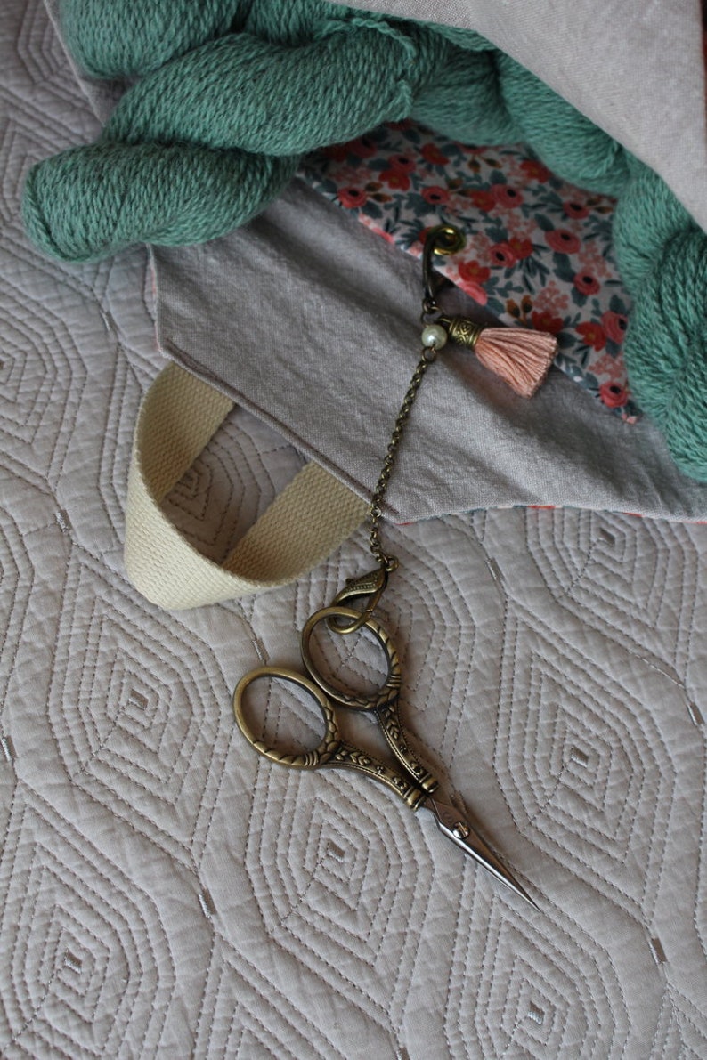 Tasseled Scissor Chain • Handmade Embroidery Accessory • Quirky Gift ...