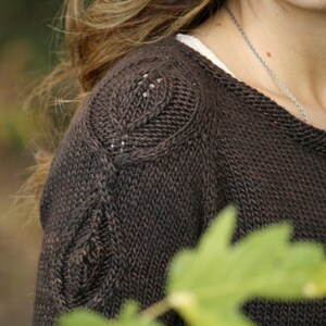 Vine Motif Button up Cardigan Pattern • Entangled Vines • Intermediate ...