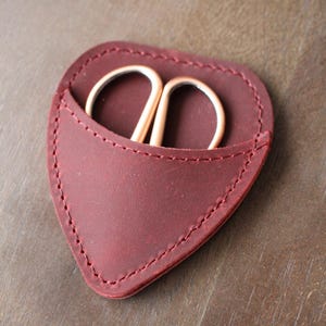Mini Leather Scissor Keeper • Mini Scissor Protector Accessory • Gift ...