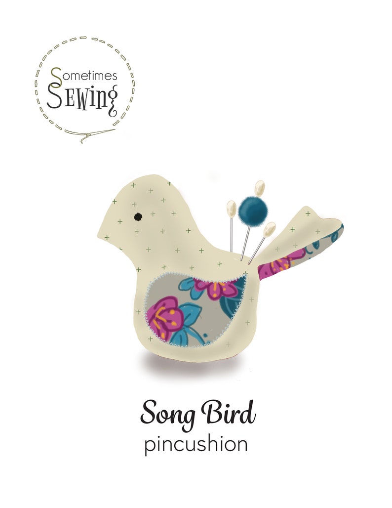 Sweet Song Bird Pincushion PDF Sewing Pattern | Etsy