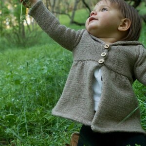 Baby Hood Tree Motif Sweater Pattern • Baby Branches Knitting Pattern ...