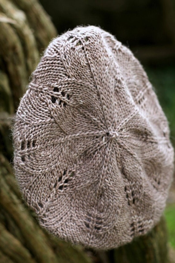 Lace Beret Knitting Pattern