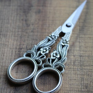 Floral Trellis Embroidery Scissors • Antique Gold, Silver, and Copper ...