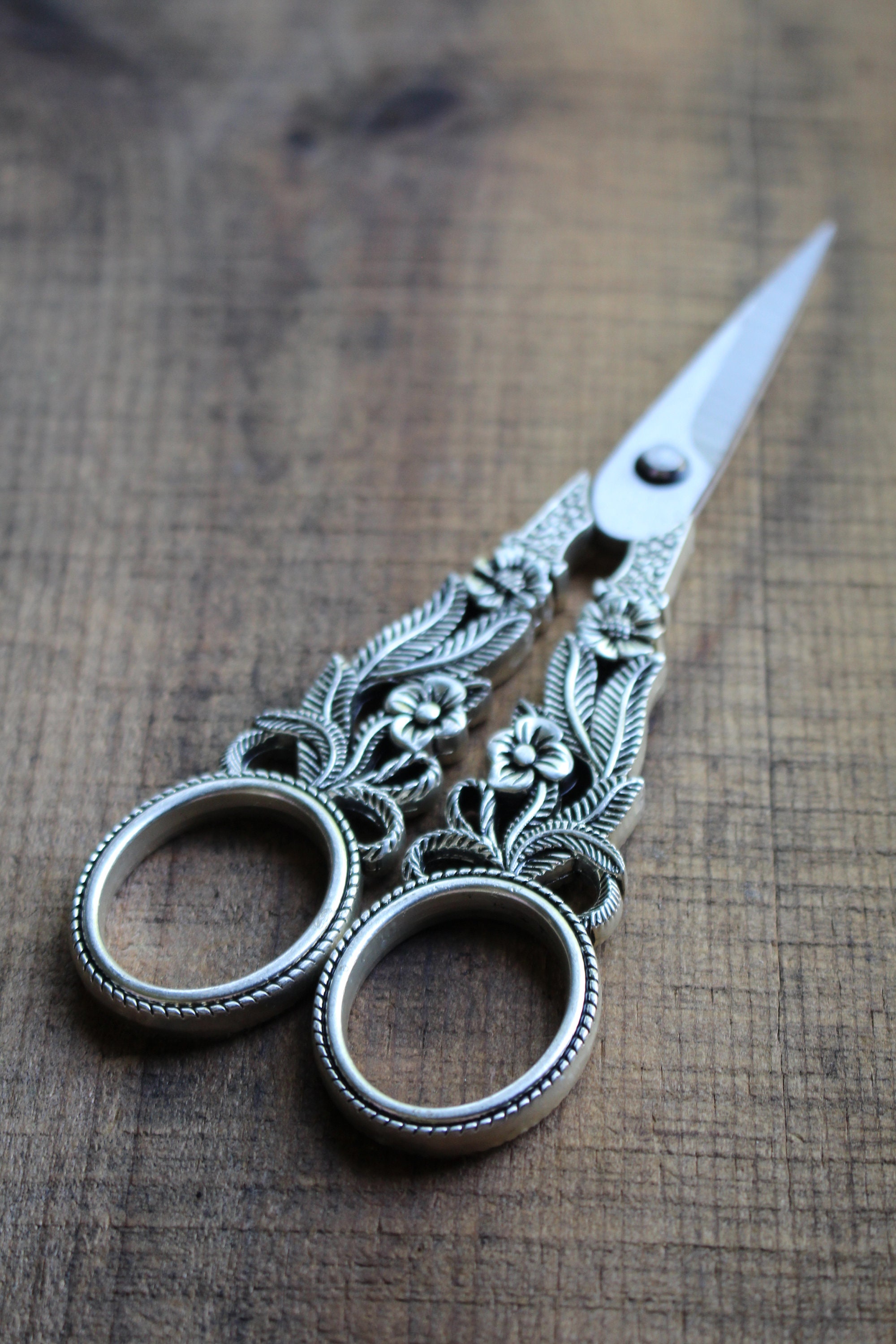 Floral Trellis Embroidery Scissors • Antique Gold, Silver, and Copper ...