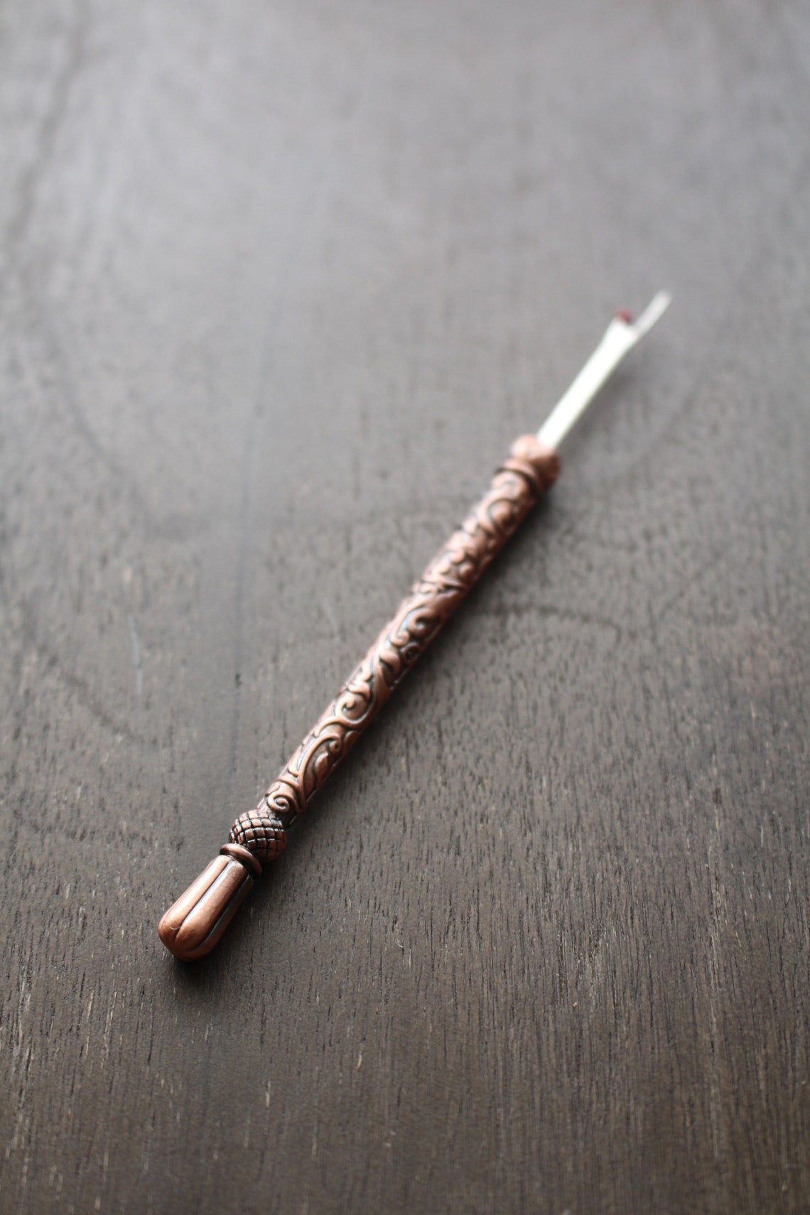 Vintage Copper Sewing Gift Set • Matching Copper Needle Threader ...