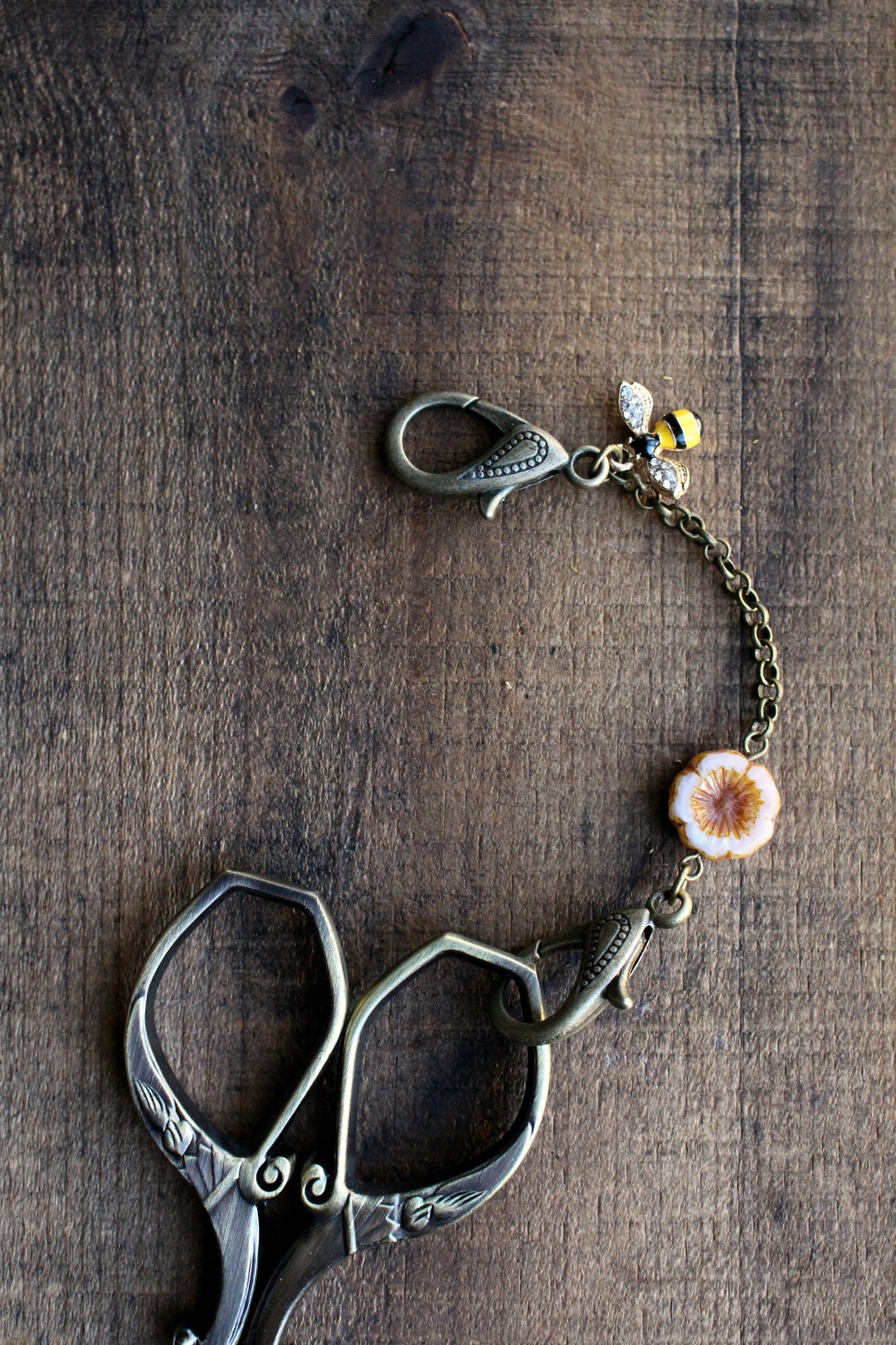 Bee & Bloom Scissor Chain • Handmade Sewing Accessory • Unique Gift ...