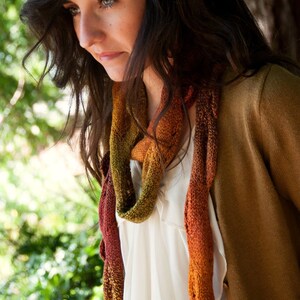 Life Cycle Knitting Pattern PDF • Autumn Leaf Scarf Knitting Pattern ...