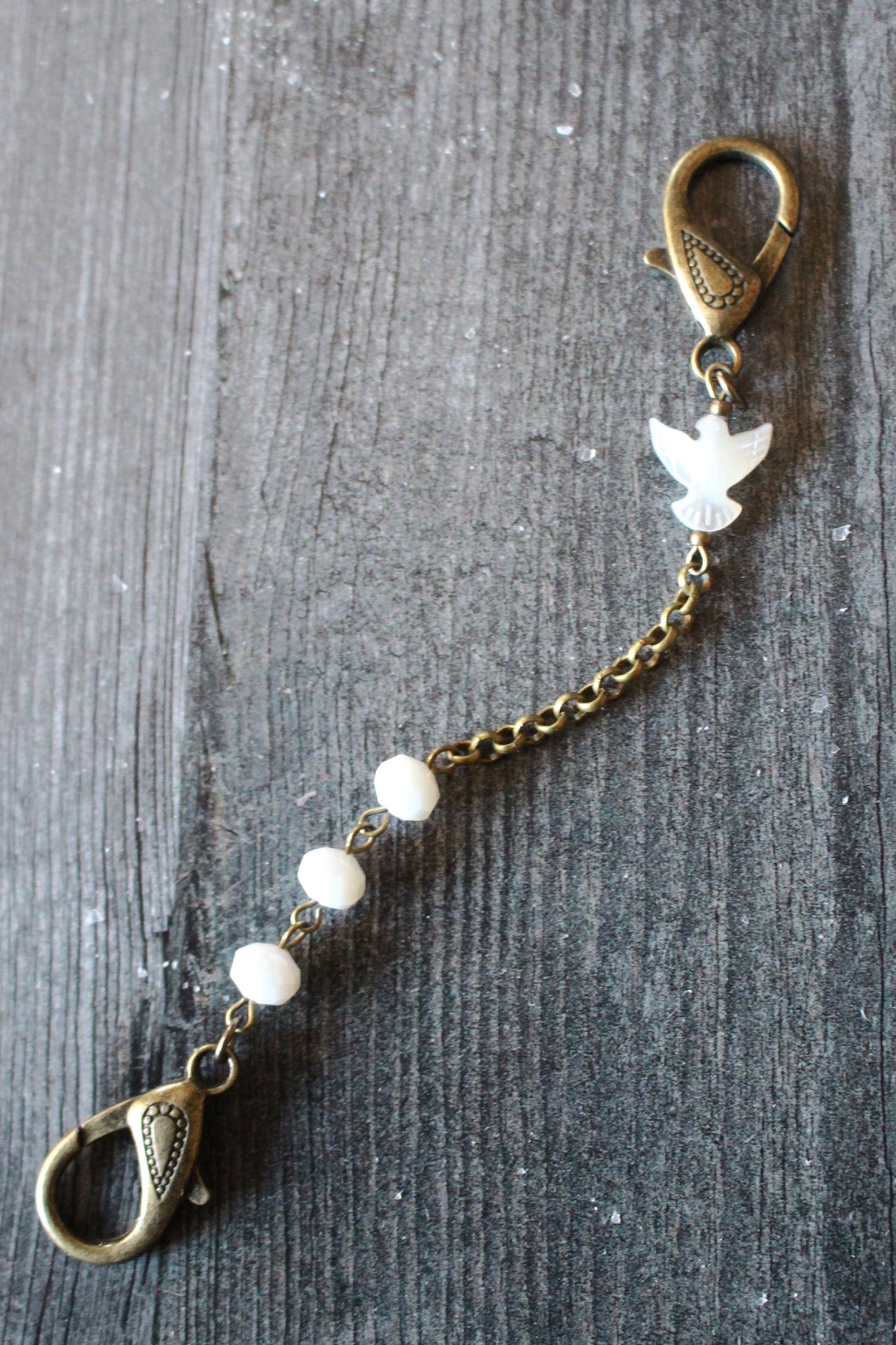 Winter Dove Scissor Chain • Elegant Accessory for Embroidery Scissors ...