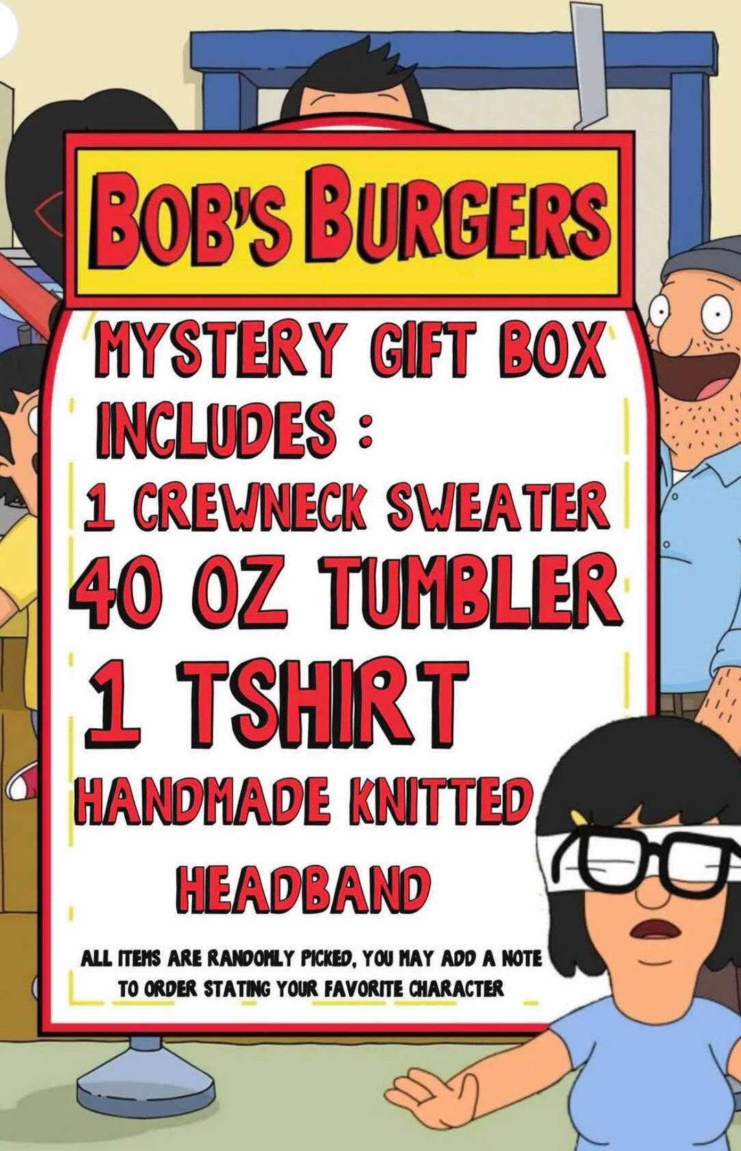 Bobs Burgers Shirt Gift Box Set Merch Box Set - Etsy