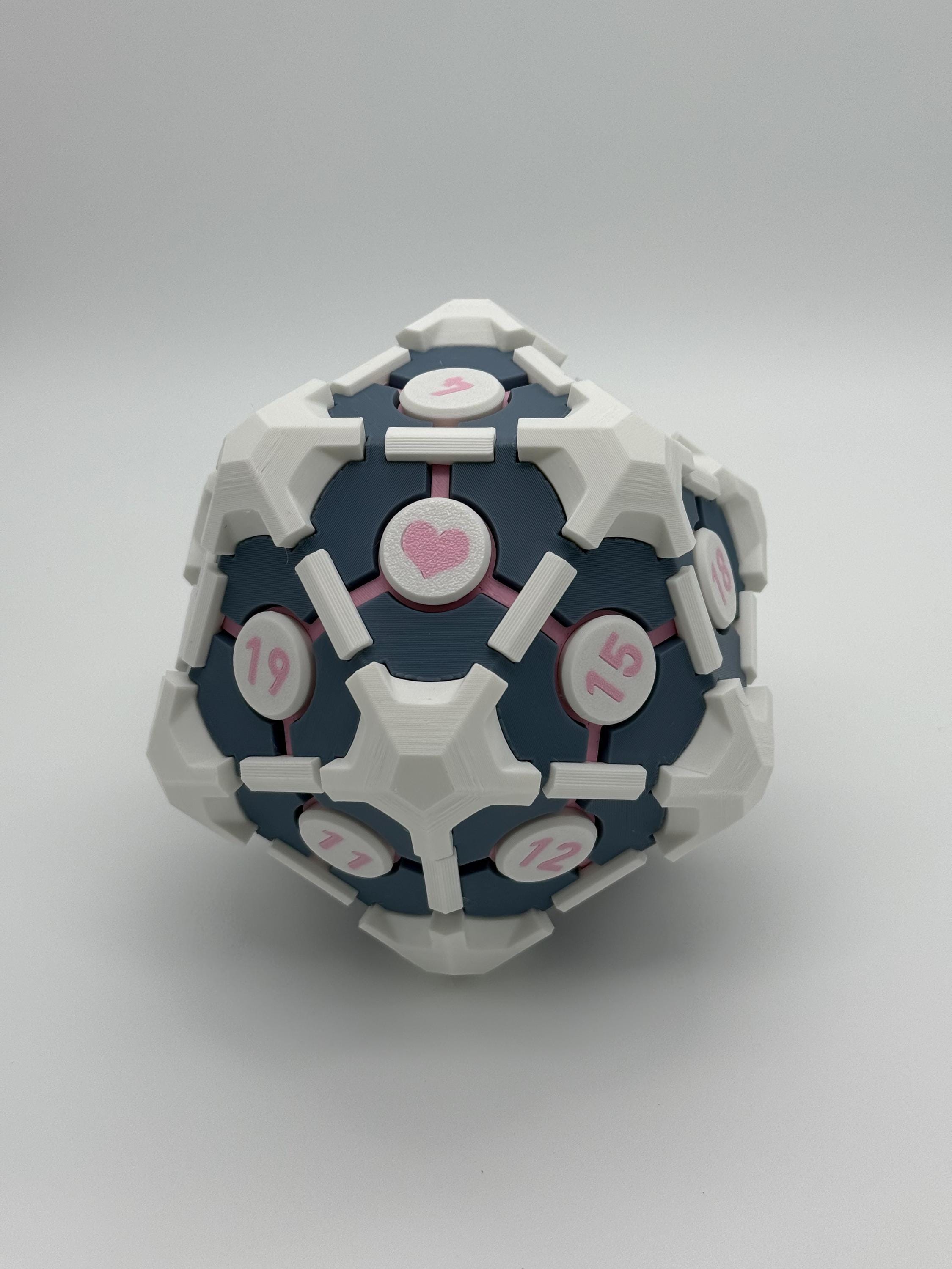 Portal Companion Cube 3D Printed Decorative D20 - Etsy