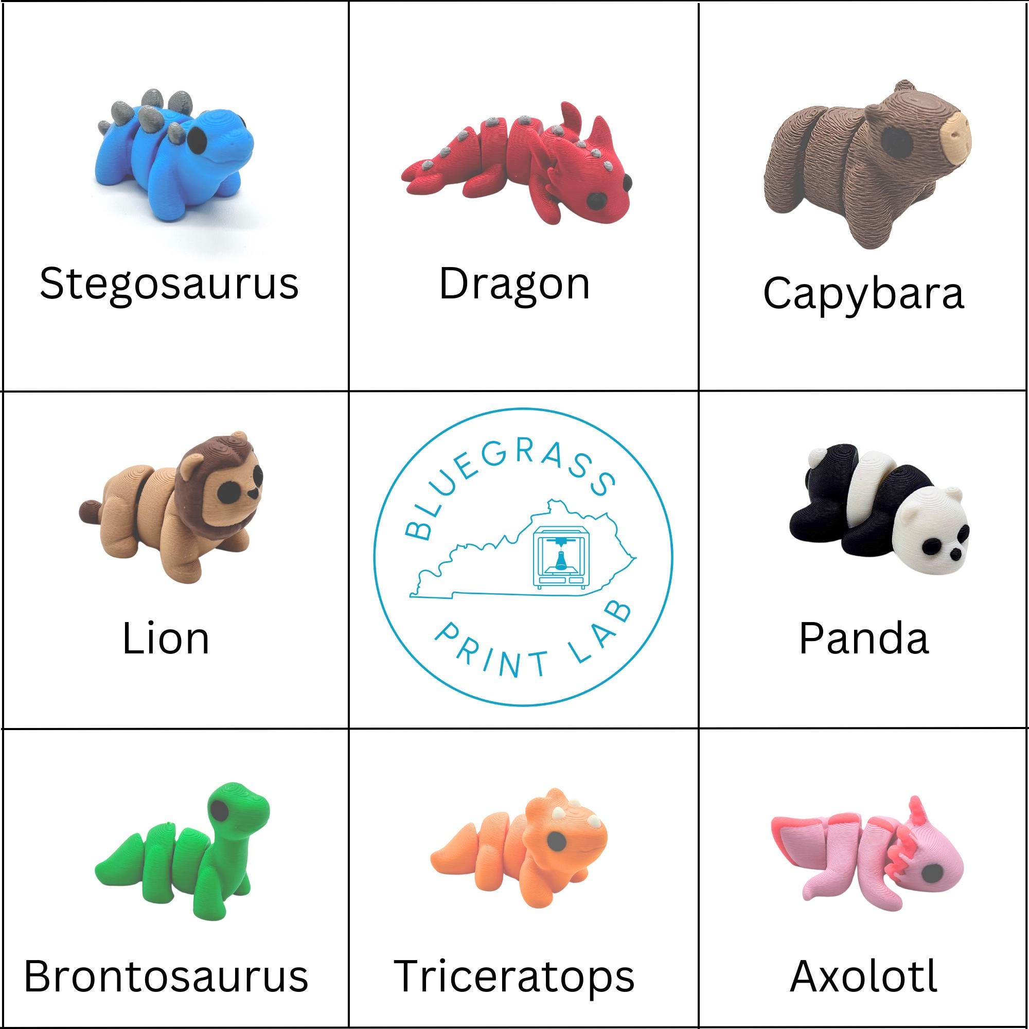 3D Printed Articulated Mini Animal Fidgets - Adorable and Fun Designs ...