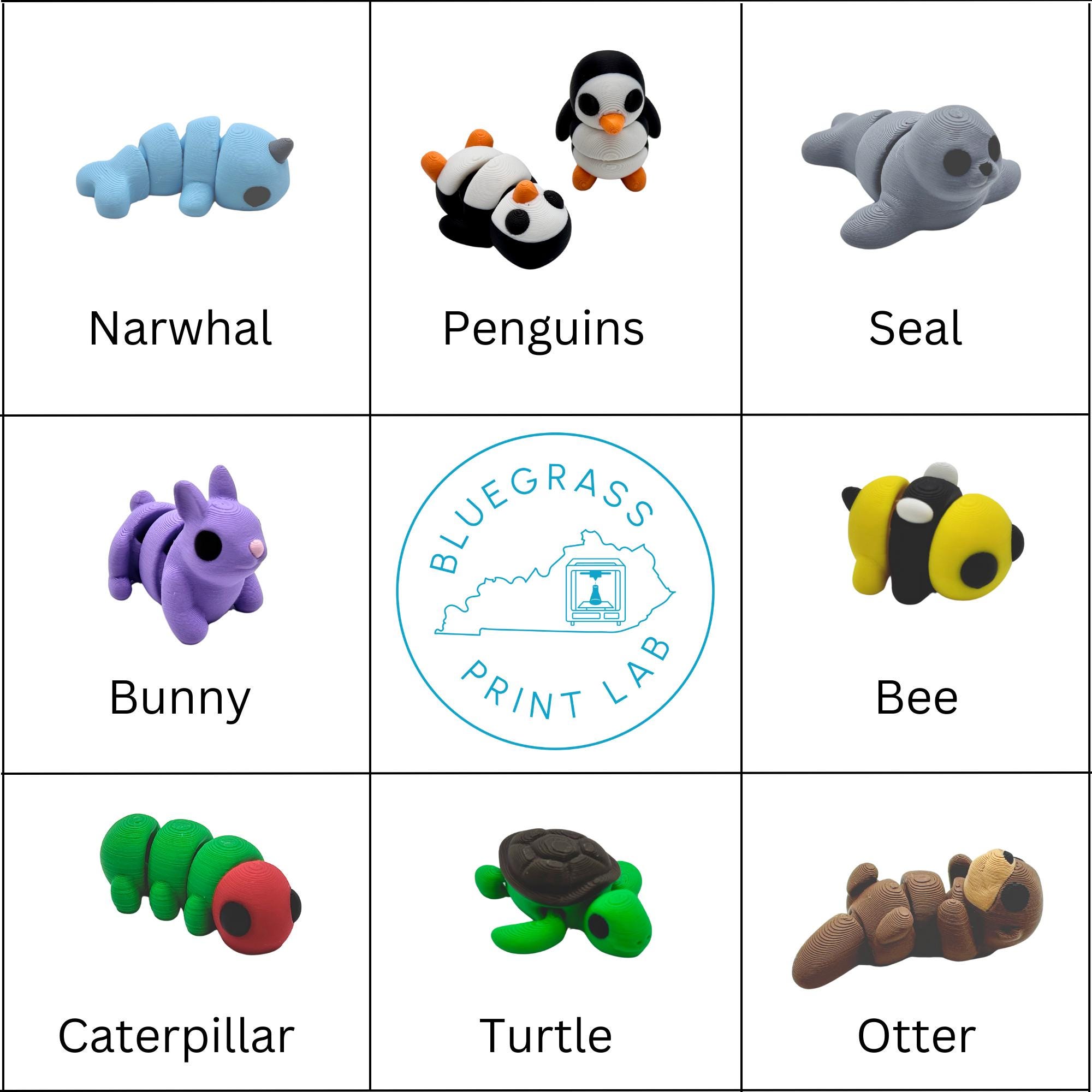 3D Printed Articulated Mini Animal Fidgets - Adorable and Fun Designs ...