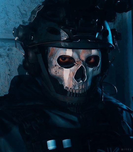 Simon ghost Riley Skull Mask Call of Duty Modern Warfare cosplay 3D ...