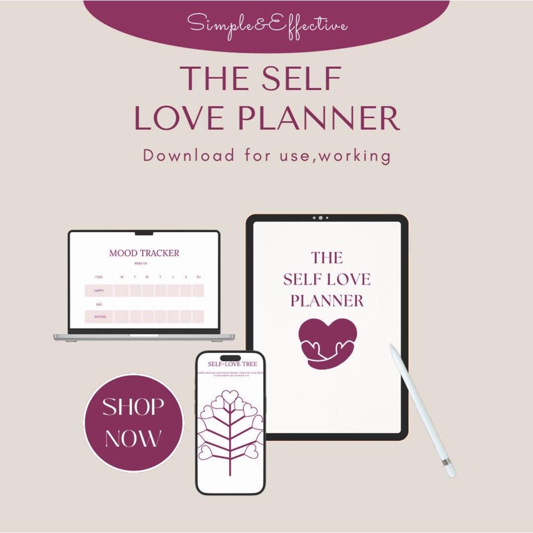 Self Love Planner Self-love Journal Self-care and Confidence Planner ...