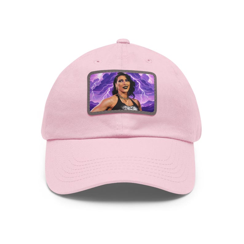 Rhea Ripley WWE Wrestling Themed Dad Hat With Rectangular Leather Patch ...
