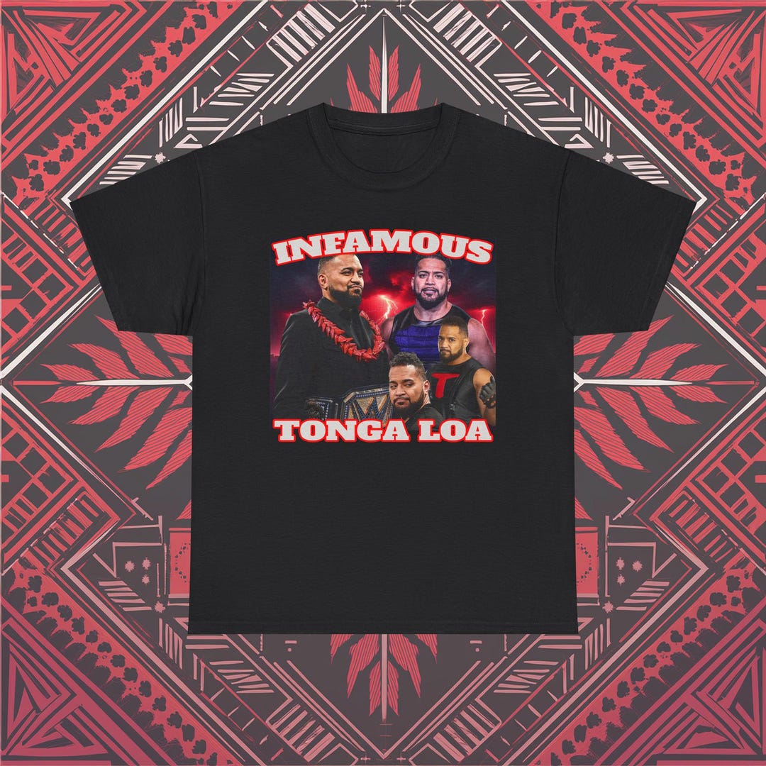 WWE Tonga Loa Wrestling Vintage Style Retro Unisex Heavy Cotton Tee ...