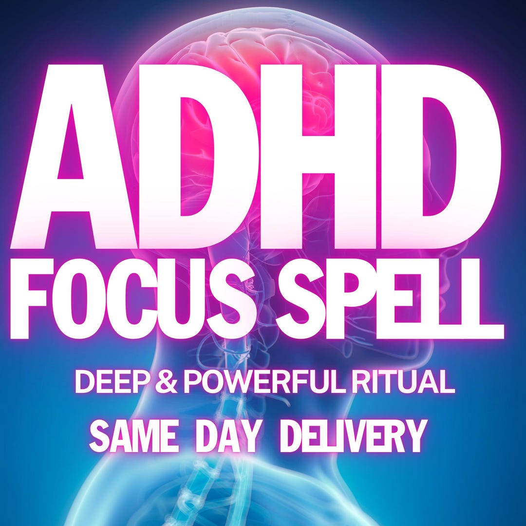 Adhd Relief Ritual, Adhd Concentration Spell, ADHD Focus Spell, Adhd ...