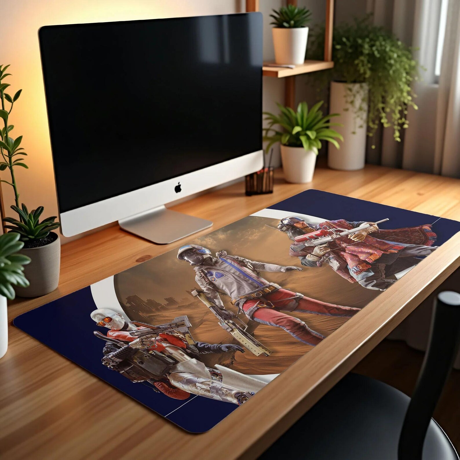ARC Raiders Inspired Desk Mat - Retro Sci-fi Raider Squad Gaming Mouse ...
