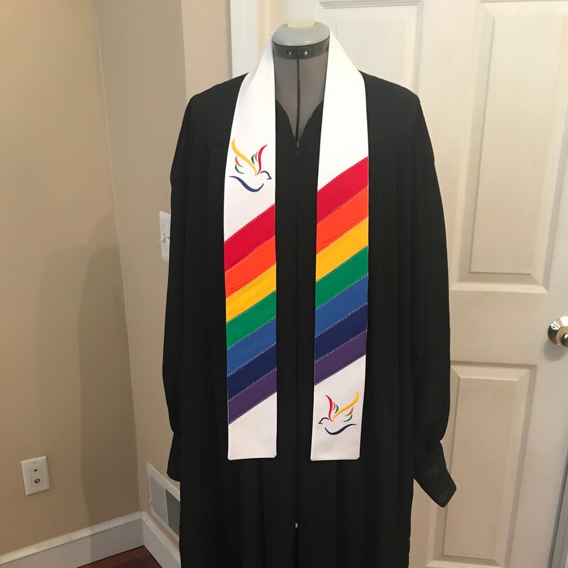Rainbow Clergy Stole - Etsy