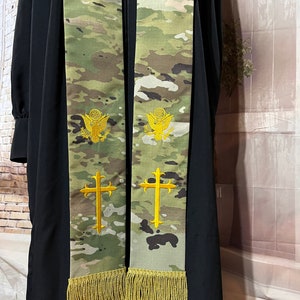 Army Chaplain Clergy Stole Made With Official OCP Scorpion Fabric ...