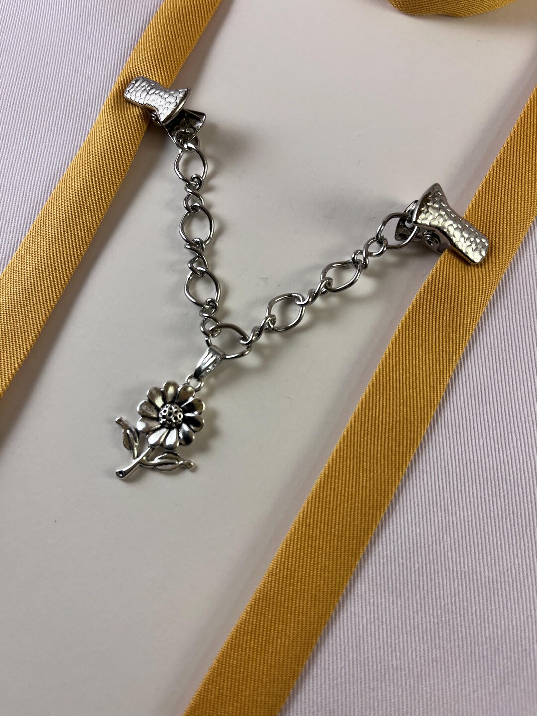 Clergy Stole Clip With Sunflower Charm, Sunflower Sweater Clip, Cope ...