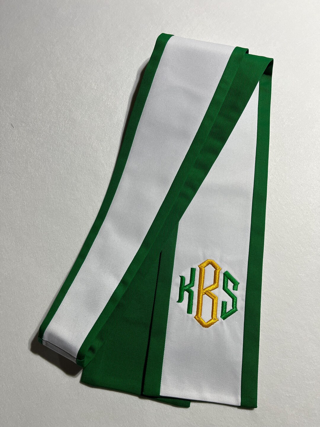 Monogrammed Clergy Stole With Border, Personalized Officiant Gift ...