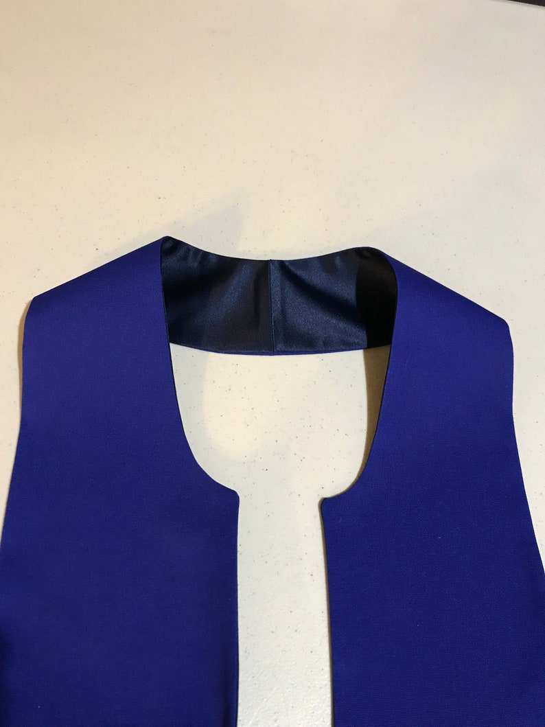 Formal Clergy Stole in Royal Blue and White - Etsy