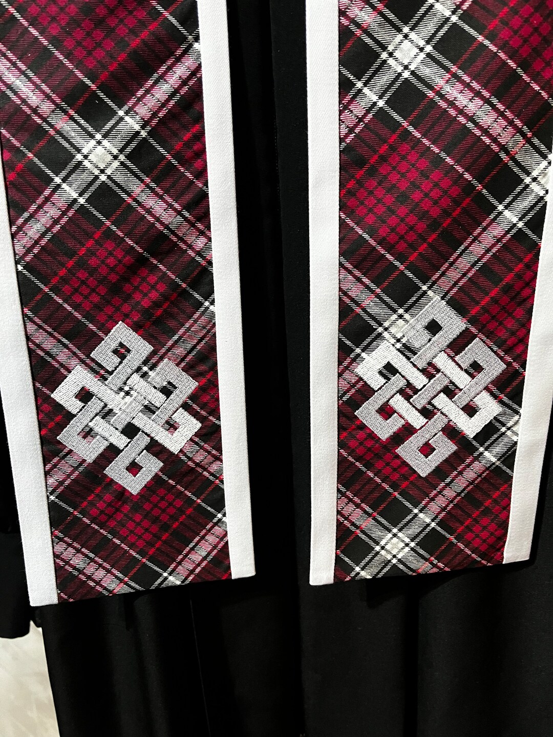 READY NOW - Celtic Wedding Clergy Stole, Endless Knot Wedding Officiant ...