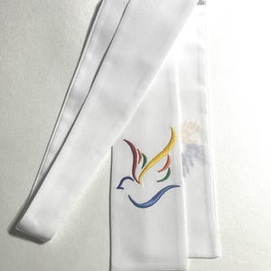 Rainbow Portable Visitation Clergy Stole; Pocket Stole; Chaplain Stole ...