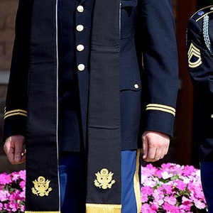 Black and White Reversible Military Chaplain Stole, Army Chaplain Stole ...