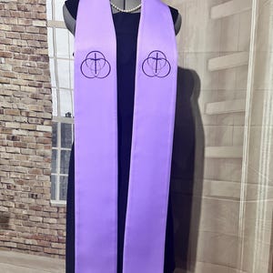 Global Methodist Clergy Stole: Embroidered Twill, Handmade - Etsy