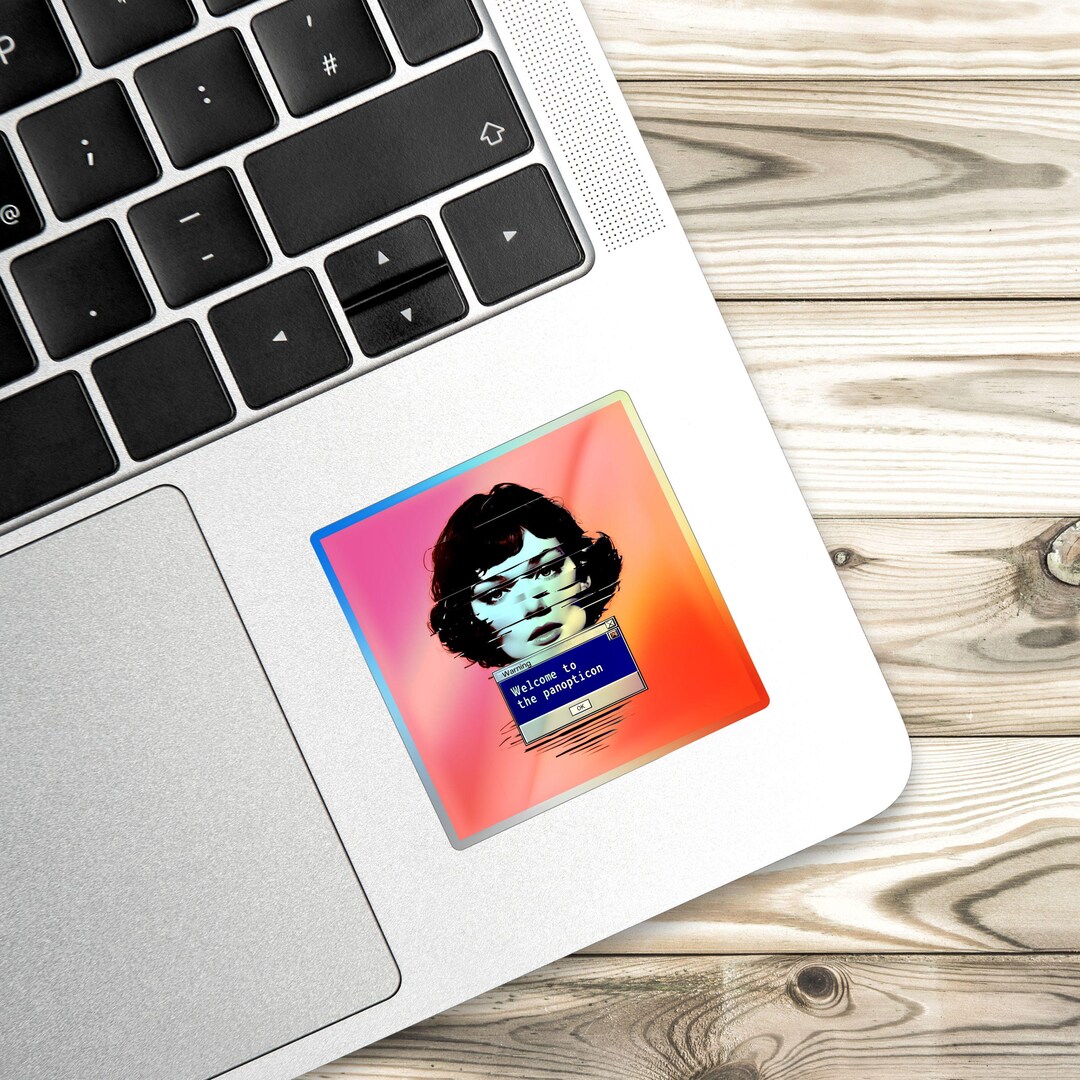 Dark Philosophy Sticker, Unique Holographic Decal, Dystopian Aesthetic ...