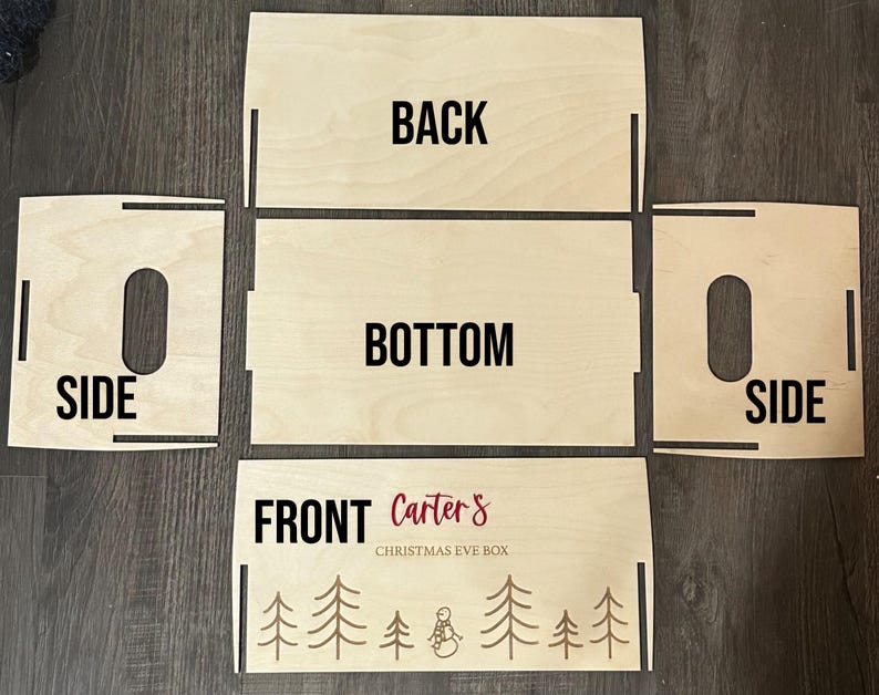 Christmas Eve Crate • Christmas Stocking Alternative • Wooden Christmas ...