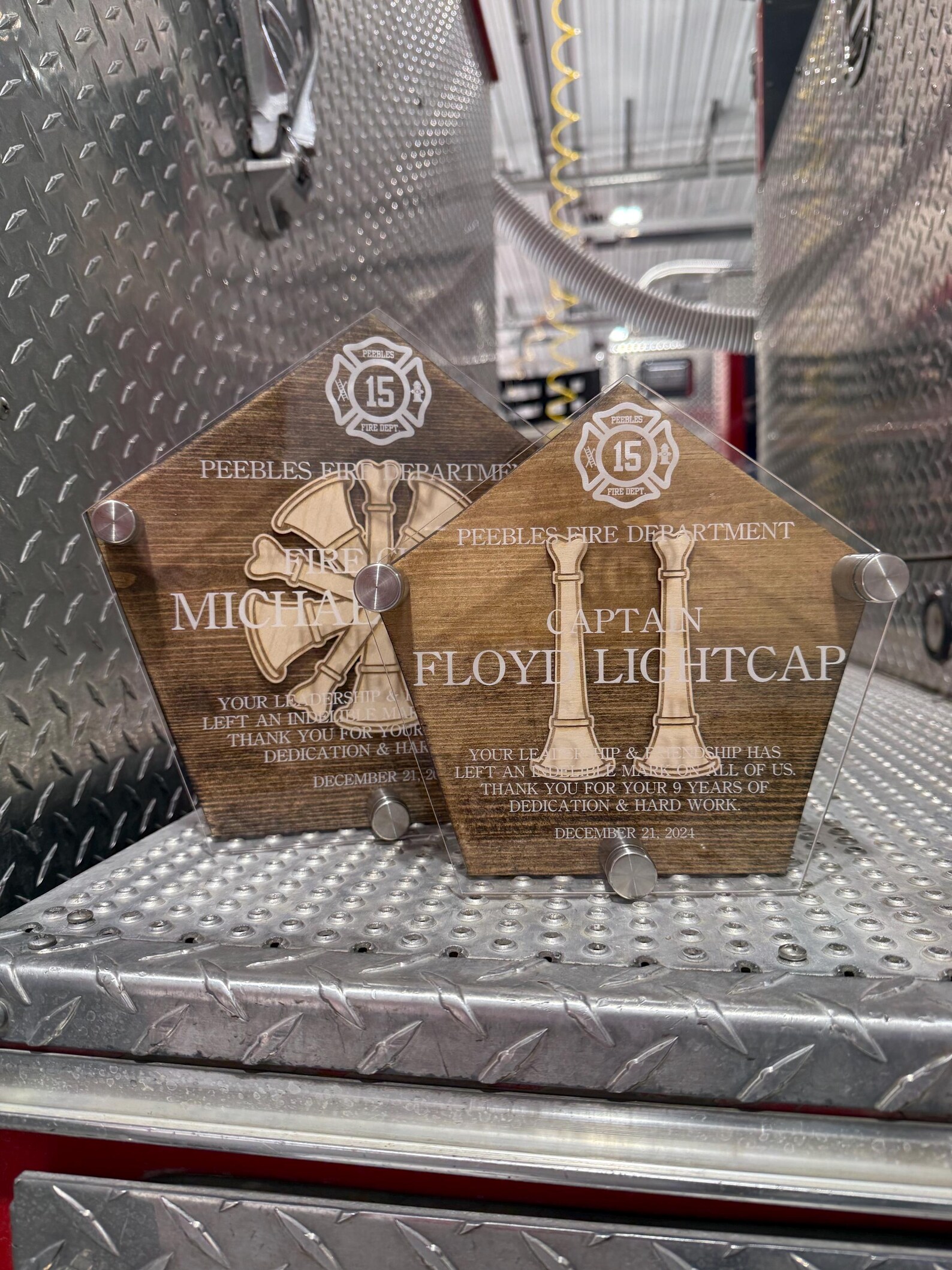 Firefighter Service Award • Firefighter Service Plaque • Appreciation ...