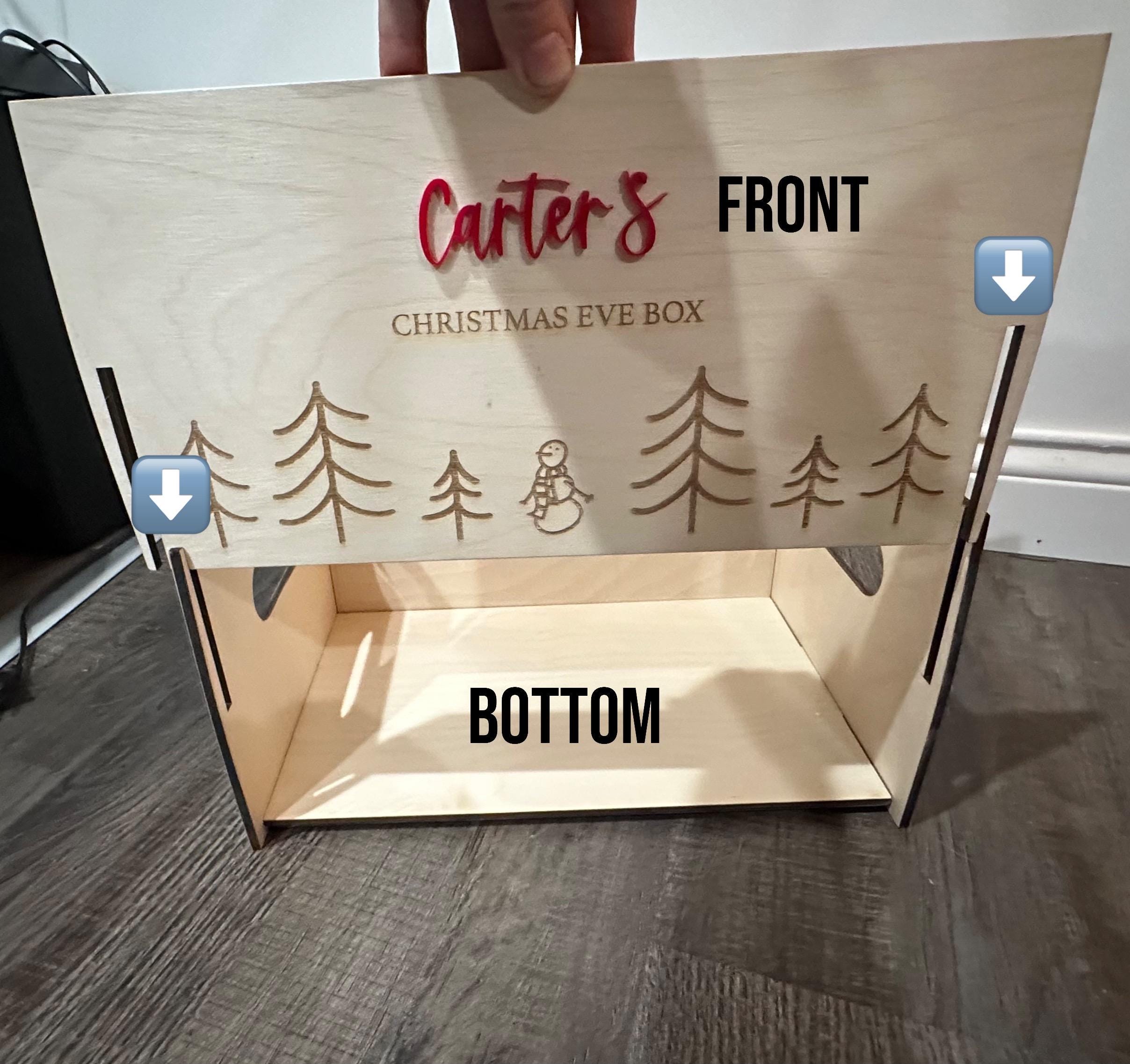 Christmas Eve Crate • Christmas Stocking Alternative • Wooden Christmas ...