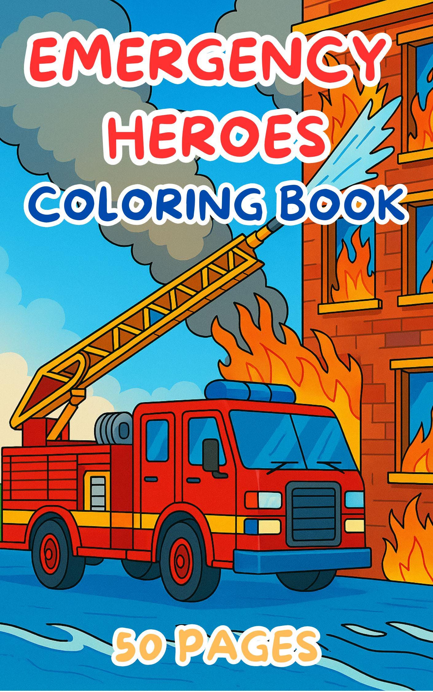 Emergency Heroes – Coloring Book for Little Everyday Heroes. Childrens ...