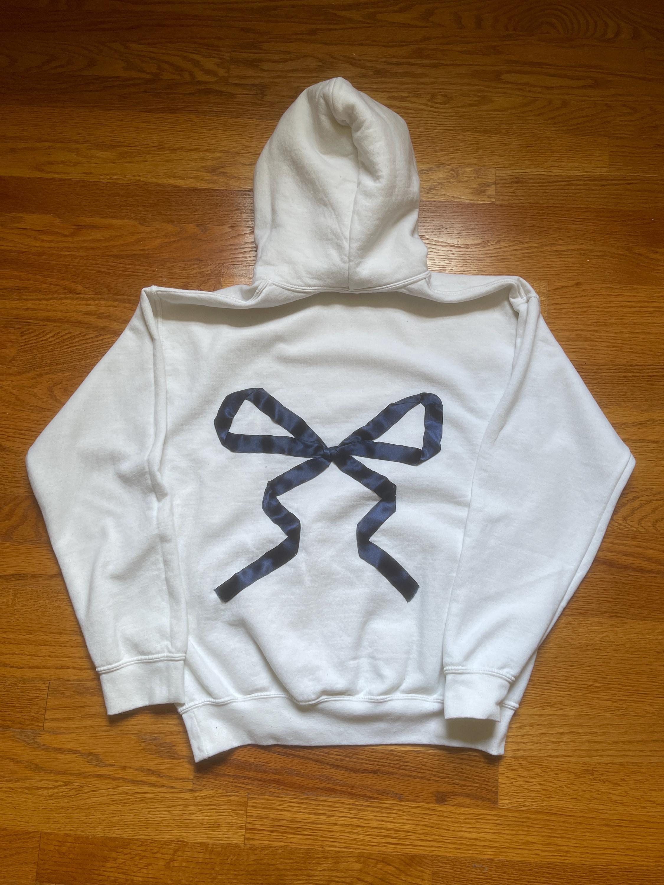 Hand Stitched Bow Patchwork Hoodie - Etsy
