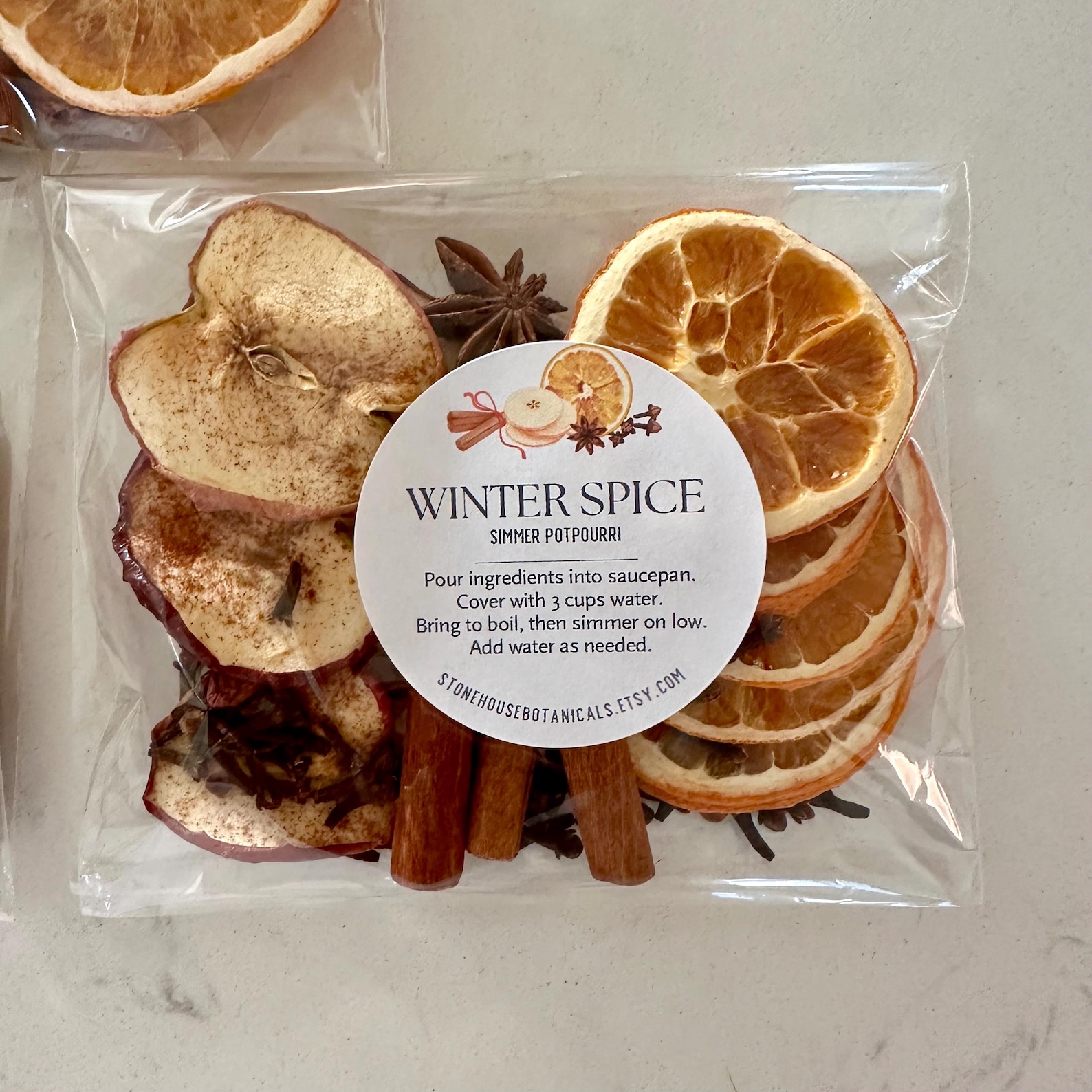 WINTER SPICE Stove-top Simmer Potpourri, Cozy Winter Home Fragrance ...