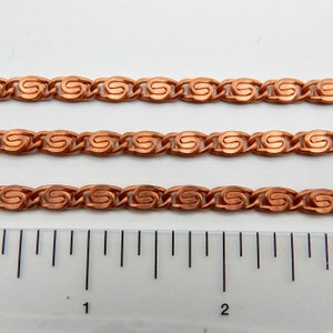 Large Chain 24" Long Spiral Link Chain 11x5 Mm Textured Solid Metal ...