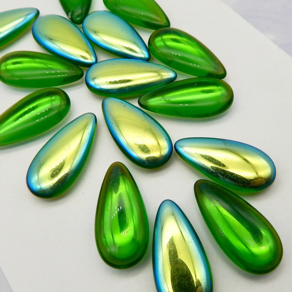 Green Teardrop - Etsy