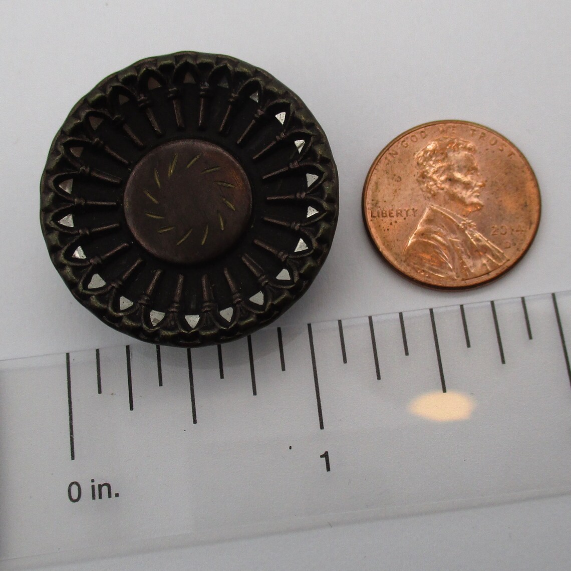 Antique Victorian Button 1 1/8 Inch Ornate Twinkle Button V-27 - Etsy