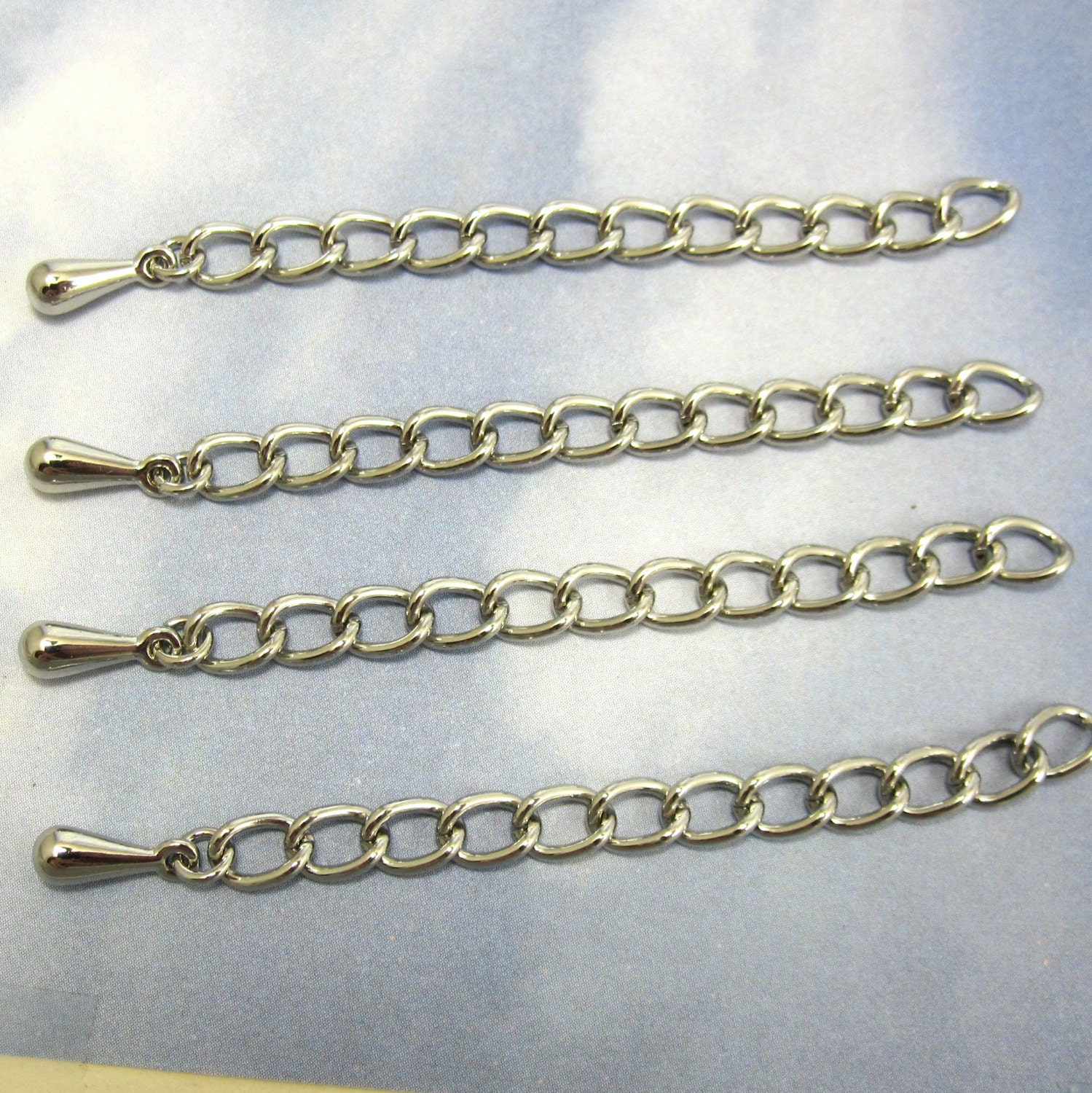 Silver Chain Extenders Large Necklace Bracelet Closure - Etsy